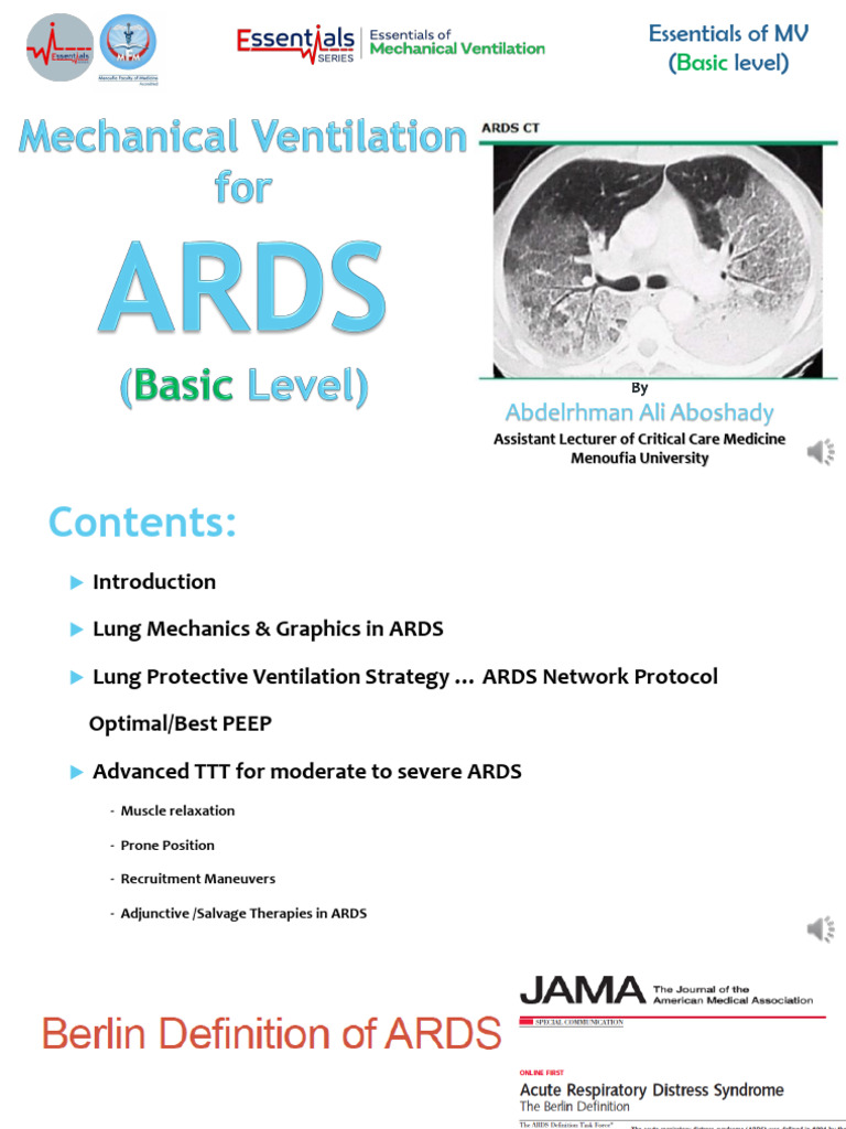 4-6 MV For ARDS (Basic Level) | PDF | Lung | Diseases And Disorders