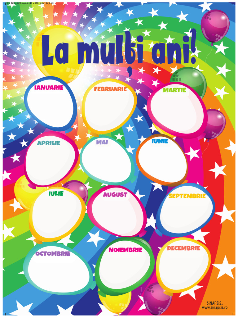 Planşă Aniversări | PDF