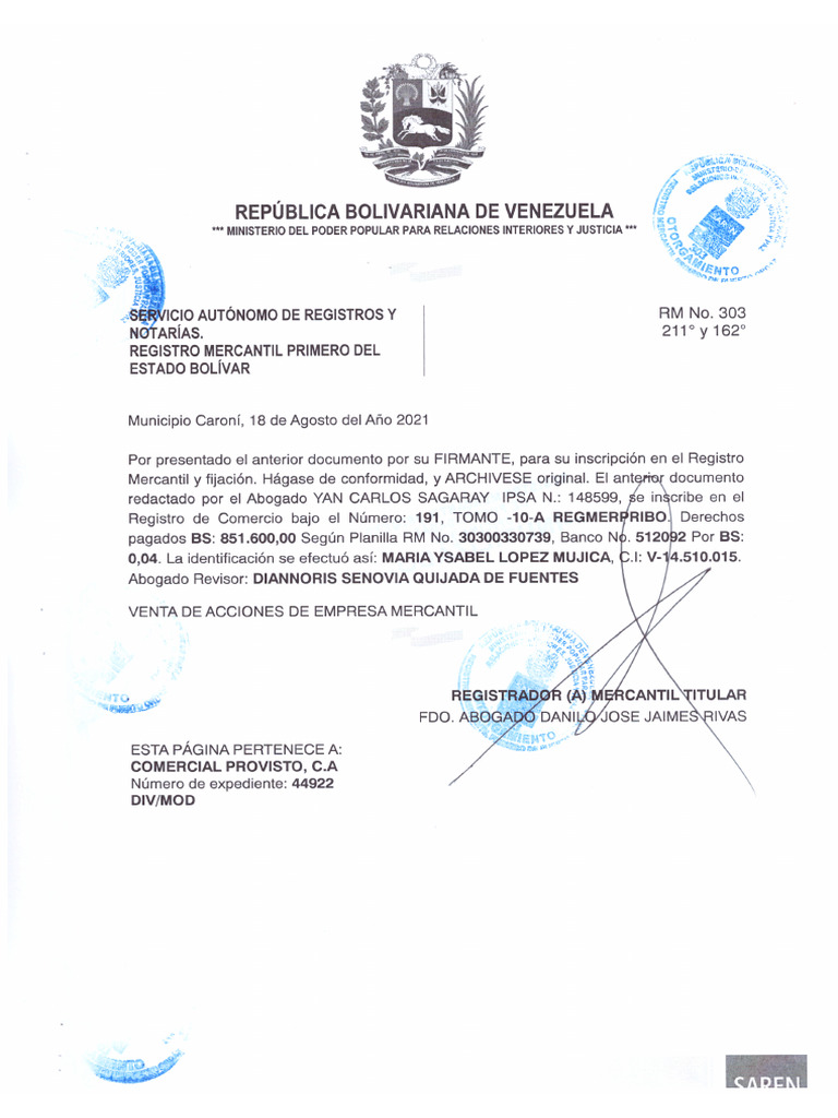 Regist Mercantil Provisto Pag 30 | PDF