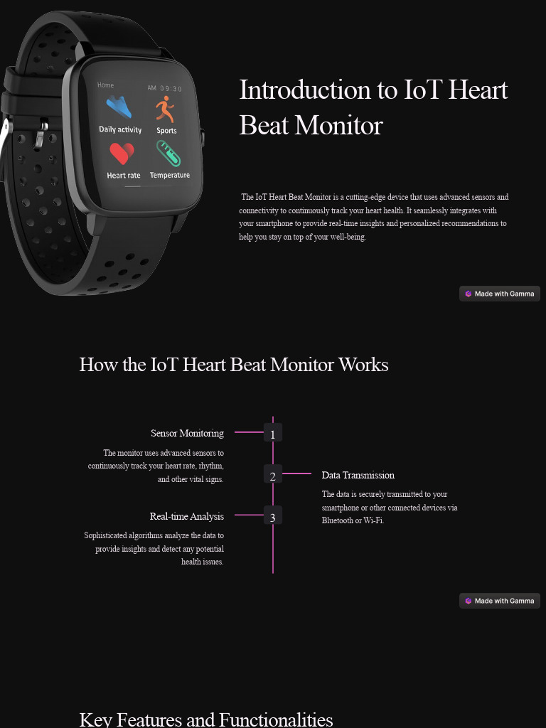 Introduction To IoT Heart Beat Monitor | PDF | Internet Of Things ...