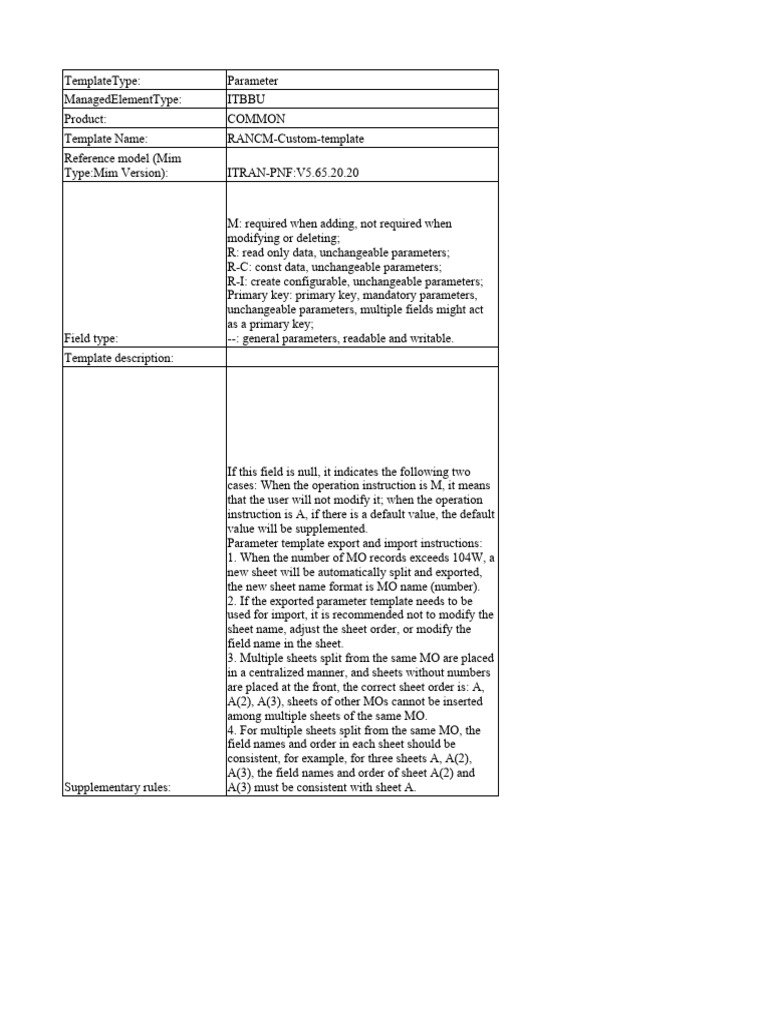 Template BBU 1 | PDF | Parameter (Computer Programming) | Clock