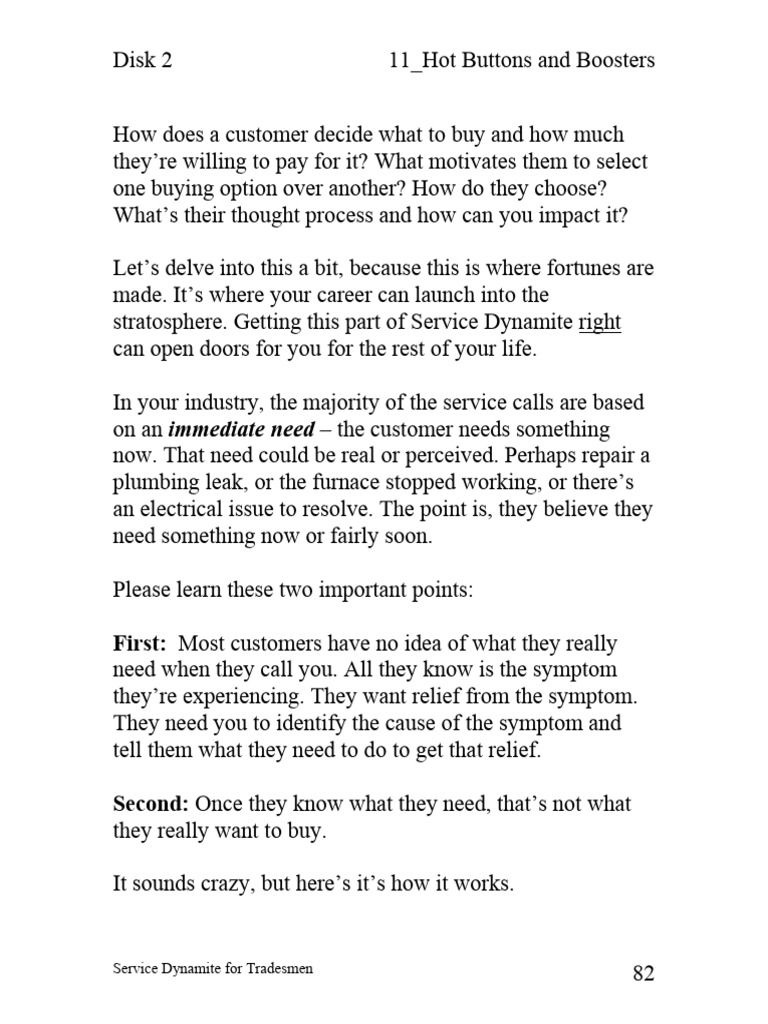 11_Hot Buttons and Boosters | PDF | Greed | Procurement