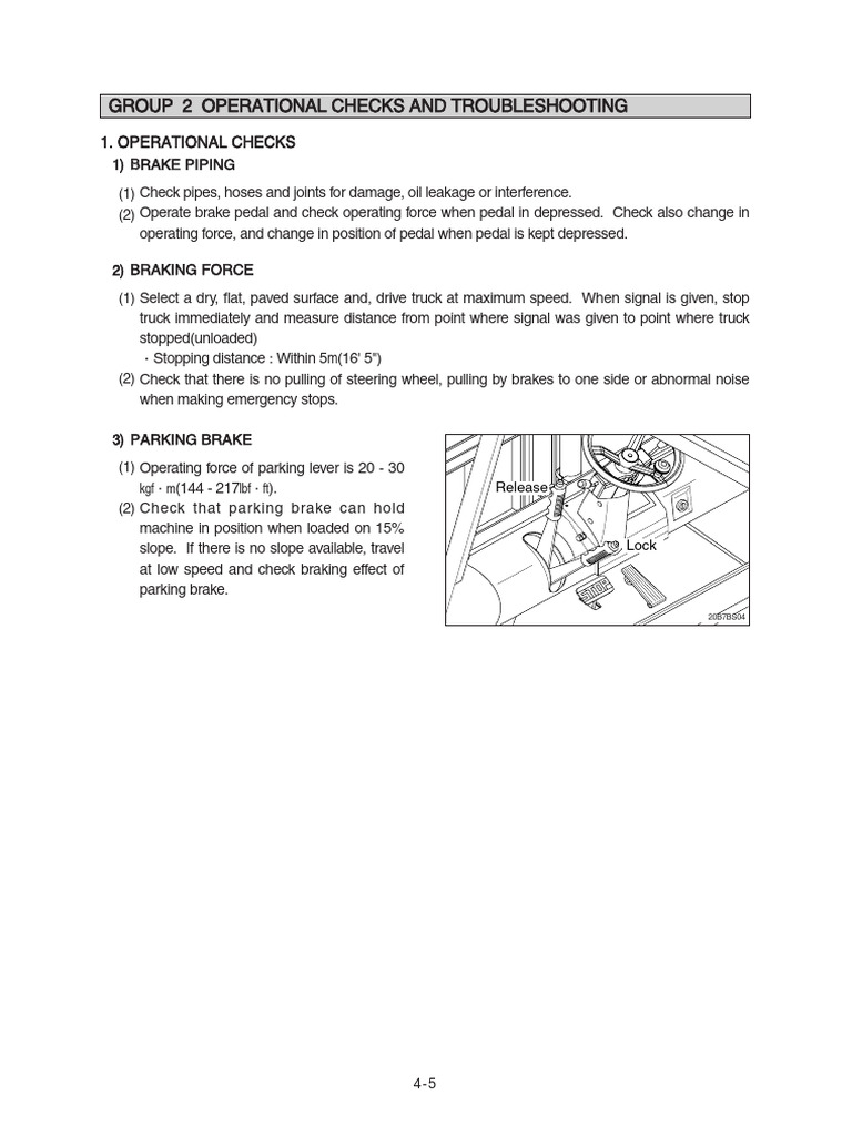 Group 2 Operational Checks and Troubleshooting | PDF | Brake ...