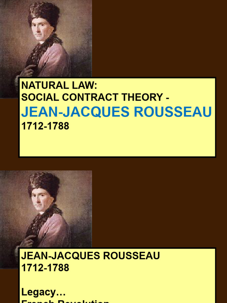 Lecture 5 - Natural Law - Soc Contract - Rousseau | PDF | Social ...