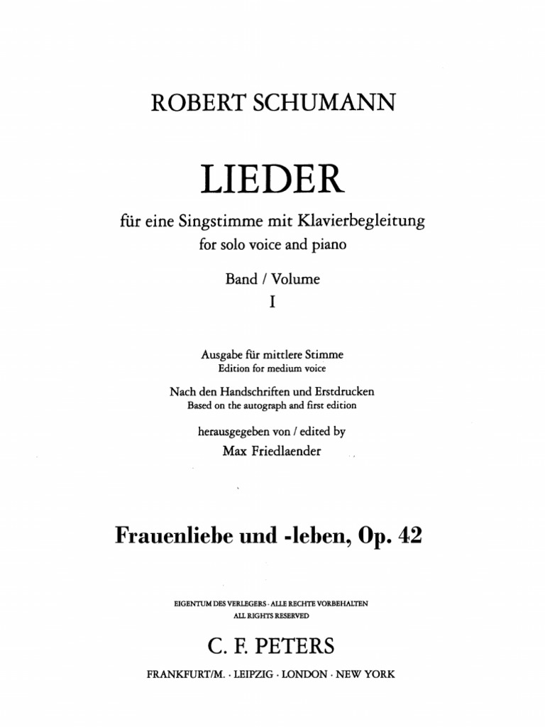 IMSLP05260-Schumann - Lieder, Op.42 | PDF