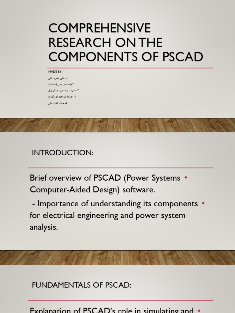 PSCAD Components: A Detailed Guide | PDF | Simulation | Graphical User Interfaces