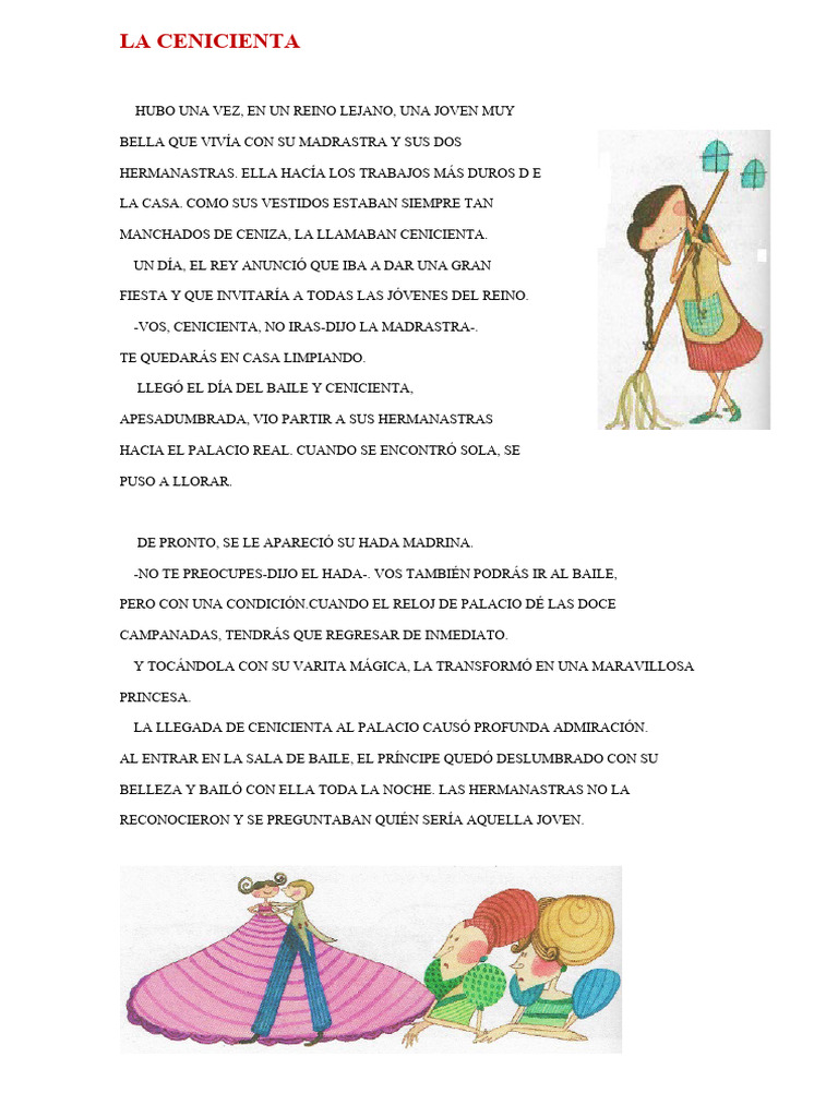 Cuento Cenicienta | PDF