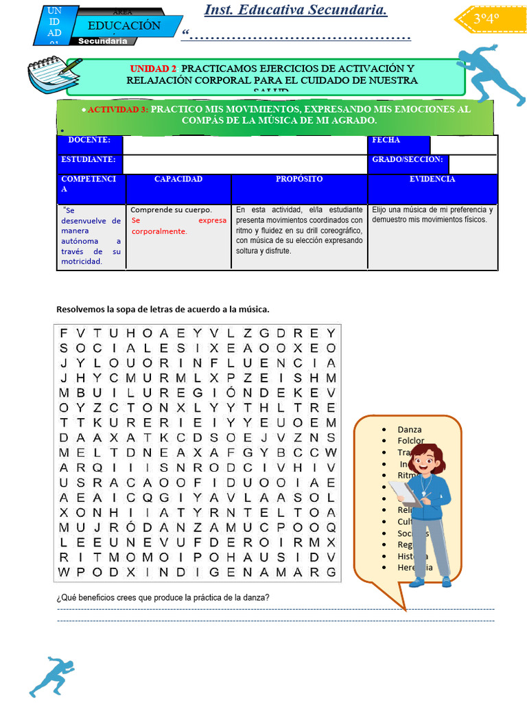 C - 1º2° Act 3 Fisica Sem3-1 | PDF | Bailes