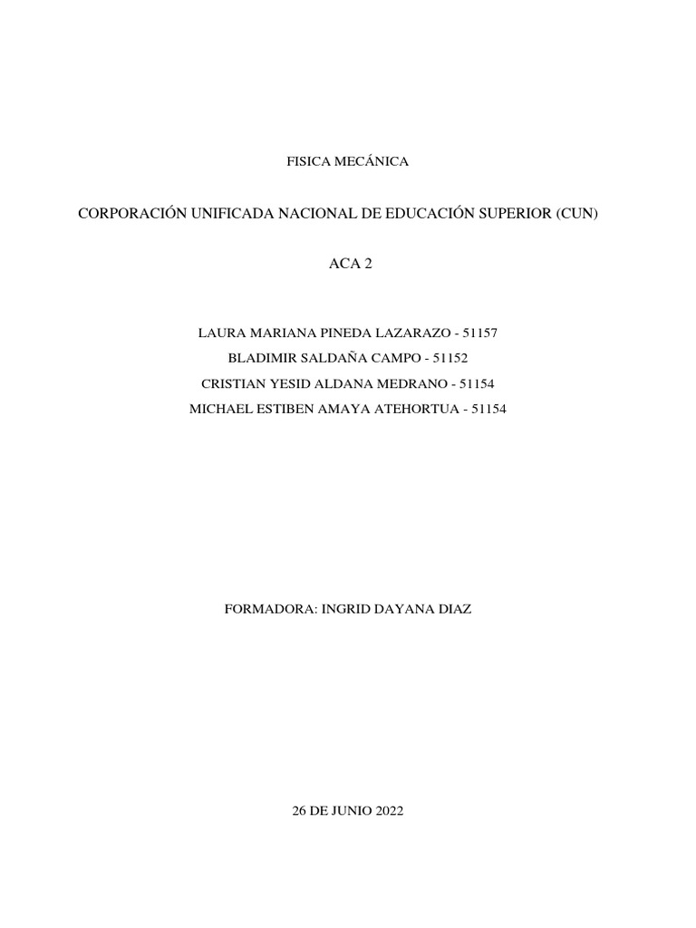 ACA2 F ISICAFULL | PDF | Arrastrar (Física) | Gravedad