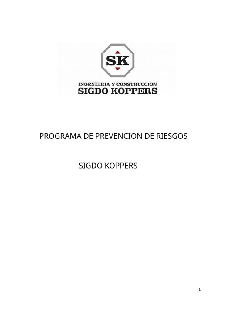 Programa de Prevencion SK | PDF | Seguridad y salud ocupacional | Ultravioleta