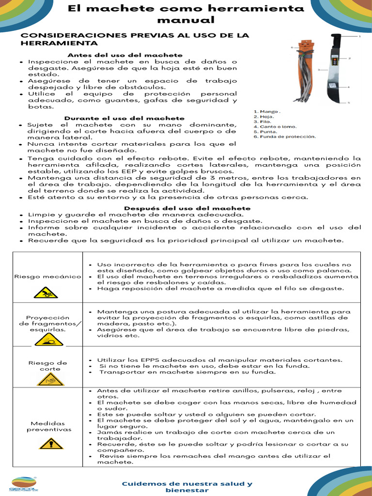 El machete como herramienta manual | PDF | Herramientas