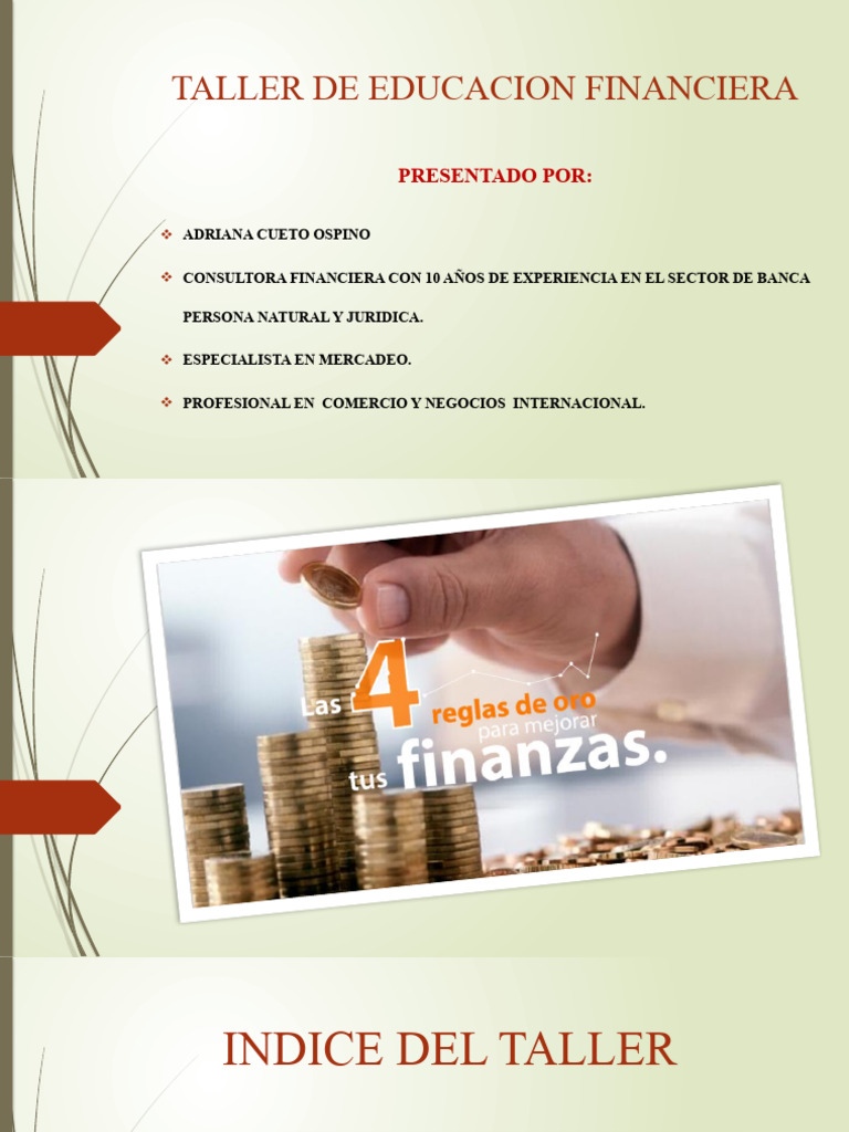 Taller de Educacion Financiera | PDF Taller de Educacion Financiera | PDF