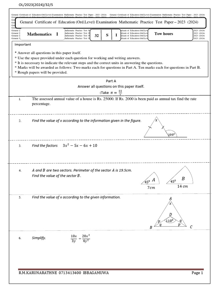 2023 Target New Paper org1&II - Converter 2 | PDF | Circle | Area