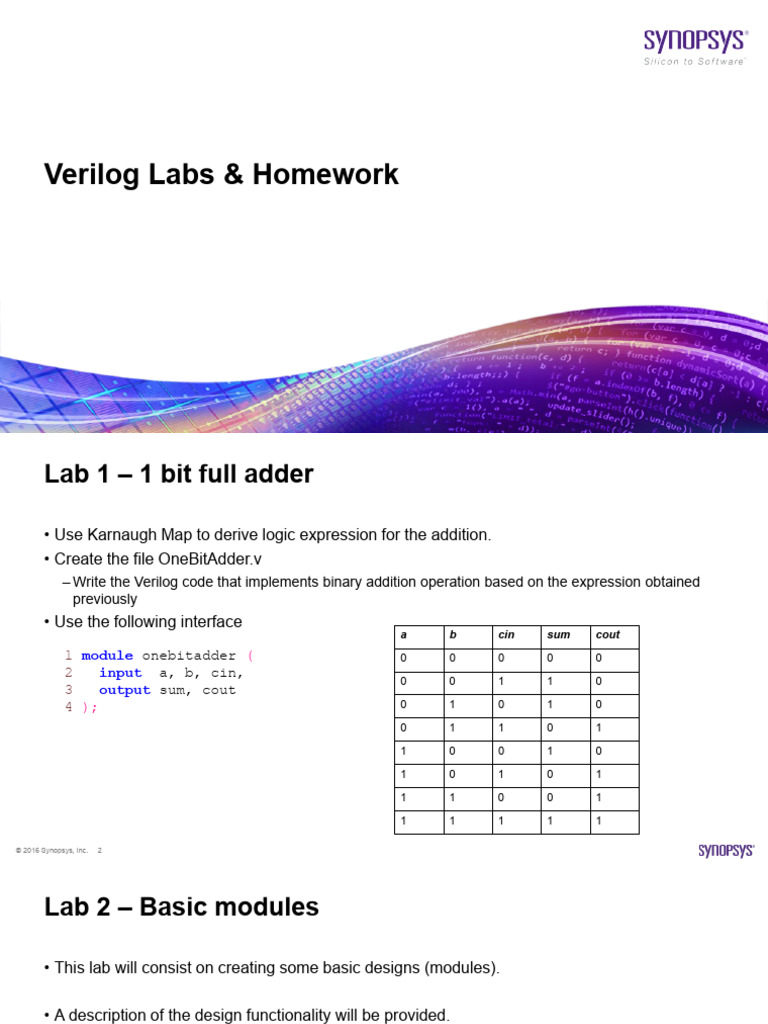 06 - Verilog - Labs - Homework | PDF | Computer Architecture | Computer Science