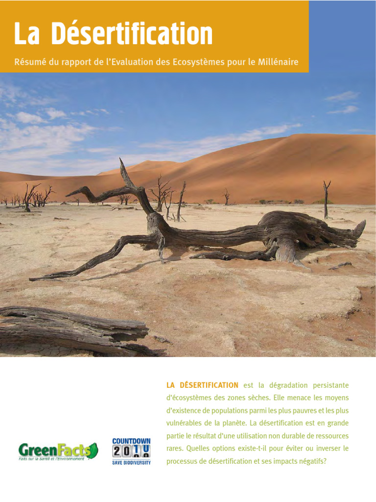 Foldout Desertification | PDF | Biodiversité | Sol (pédologie)