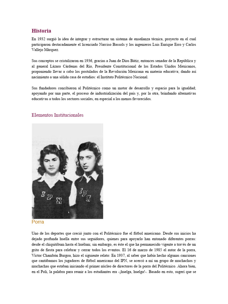 Historia y Símbolos del IPN | PDF