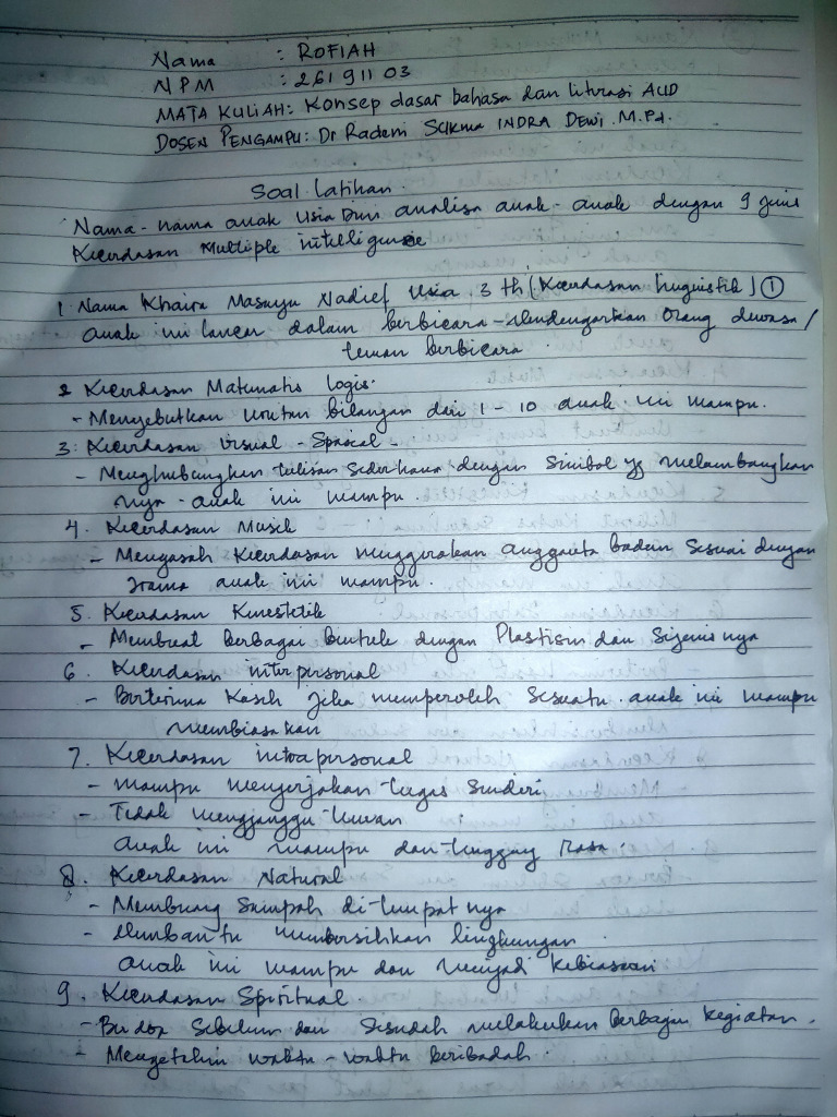 Konsep Dasar Bahasa Dan Literasi AUD | PDF