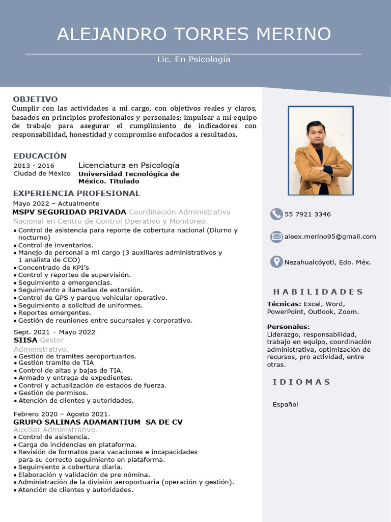 CV Alejandro TM | PDF