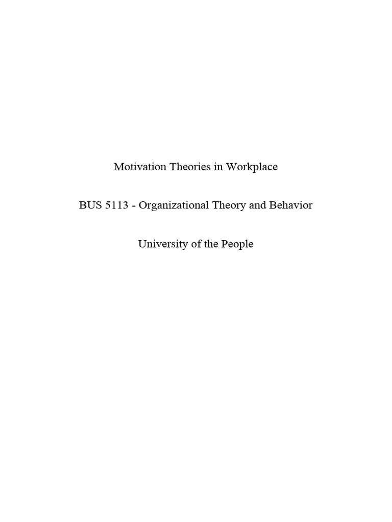 Assignment 3 | PDF | Motivation | Motivational