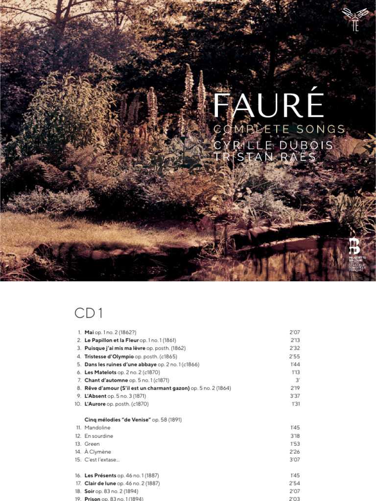 Faure Songs | PDF