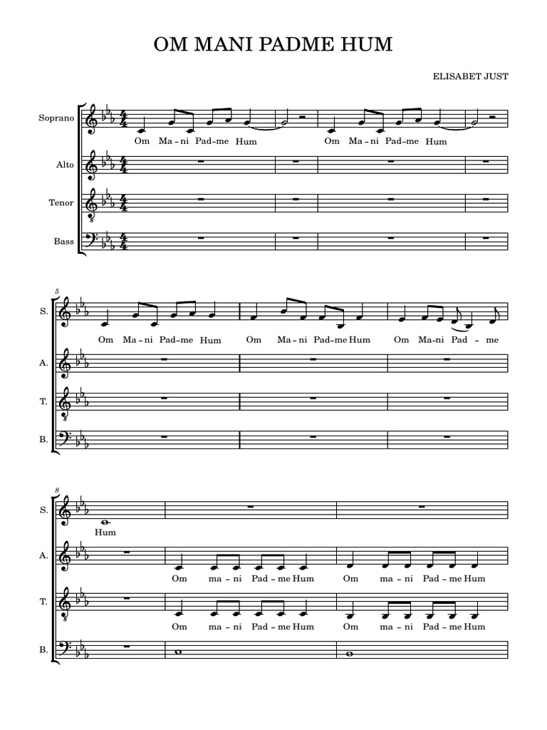 Om - Mani - Padme - Hum Partitura | PDF