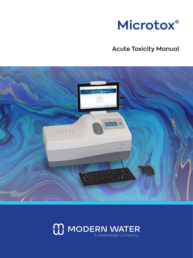 MW Microtox Acute Toxicity Manual Brochure WEB | PDF | Ph | Variance