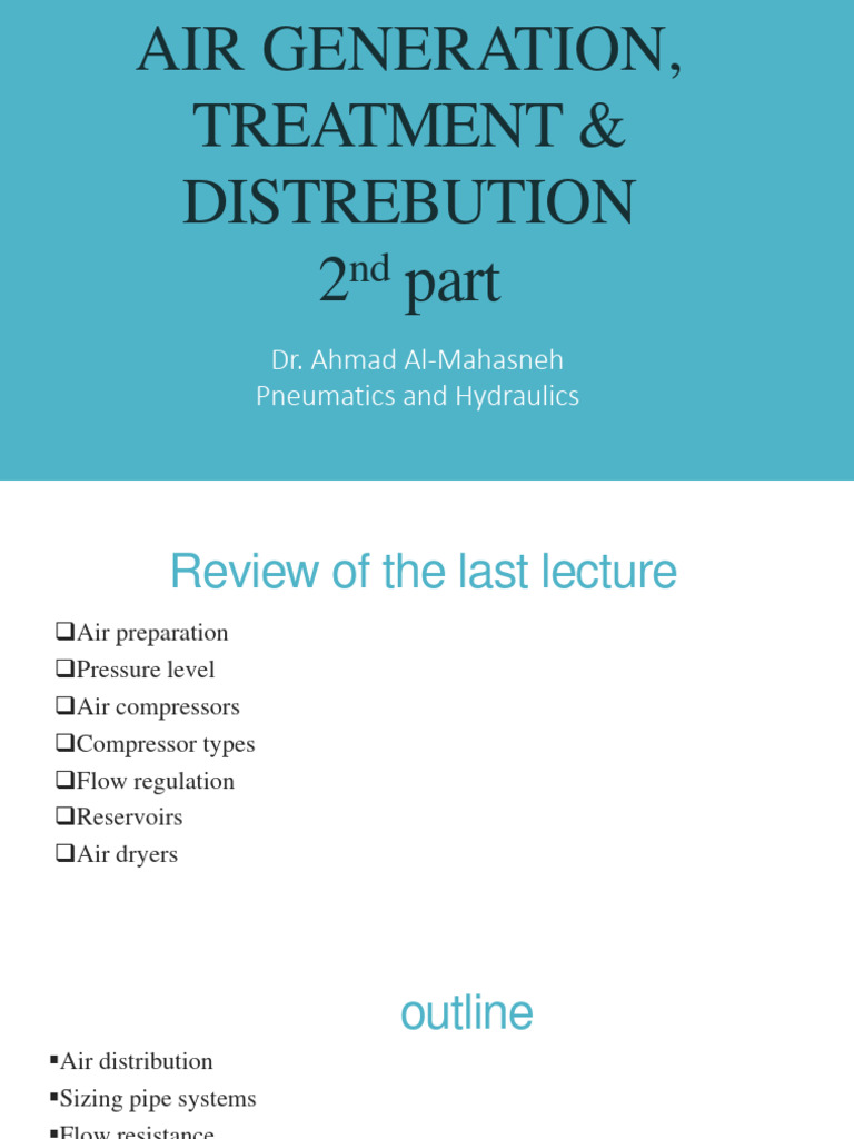 Lecture 4 Air Generation Part 2 Final | Download Free PDF | Pipe (Fluid ...