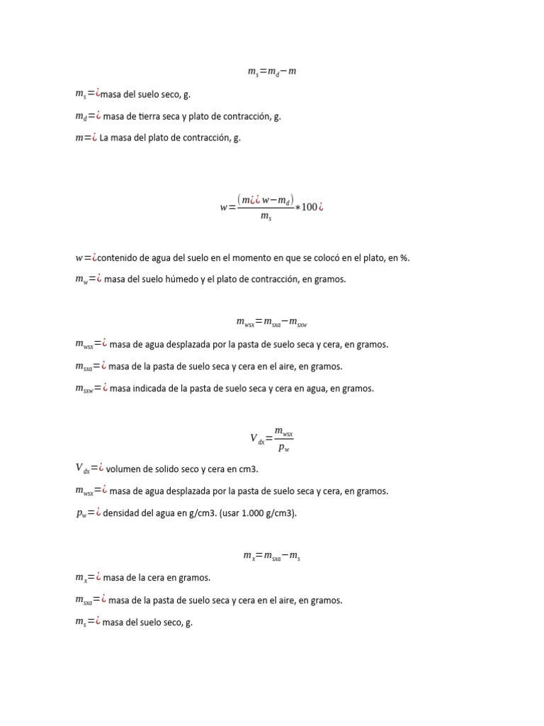 Formulas Practica 3' | PDF | Hidrología | Metrología