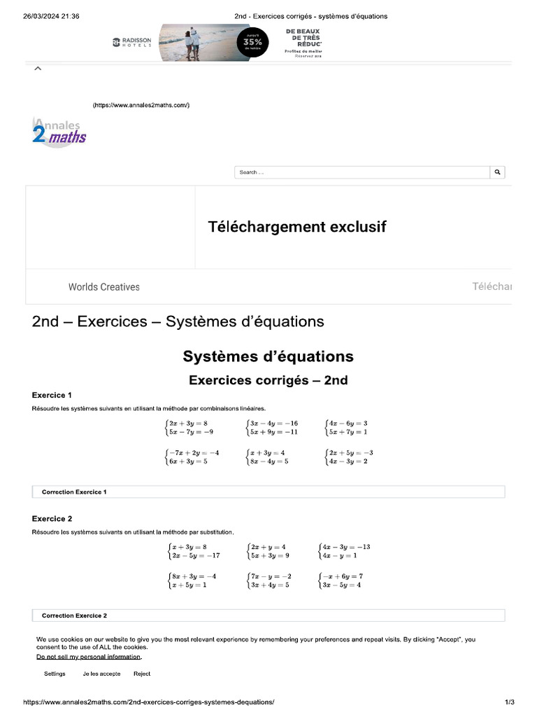 Exercice Par Subtitution | PDF
