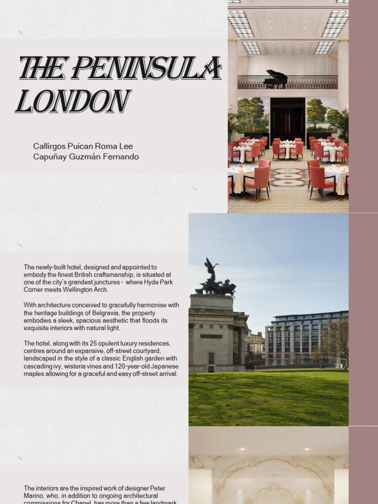 The peninsula london | PDF