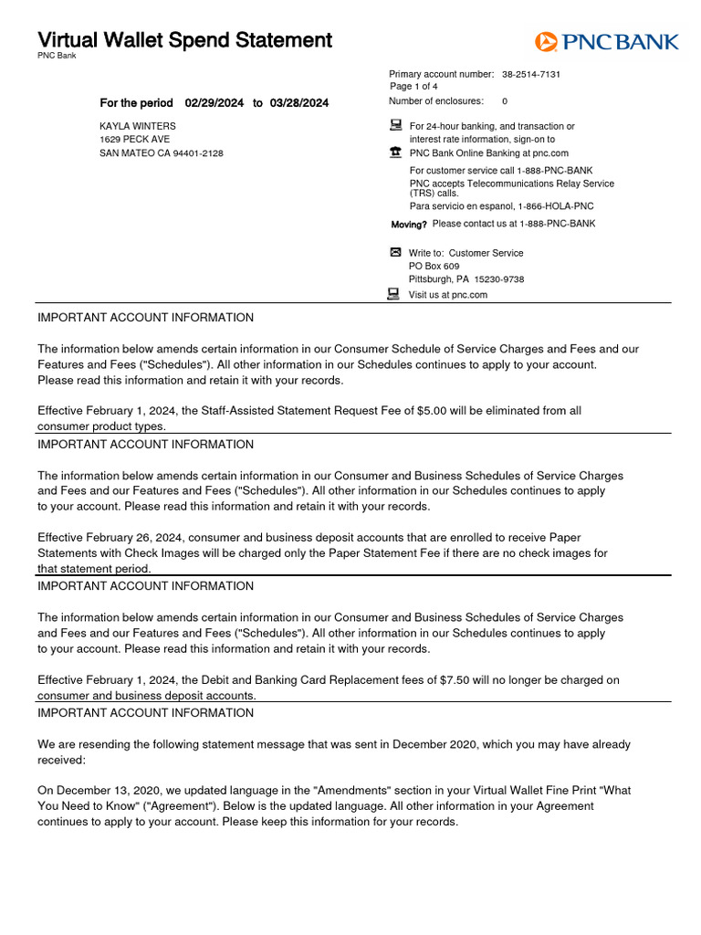 Statement Mar 28 2024 | PDF | Transaction Account | Debit Card