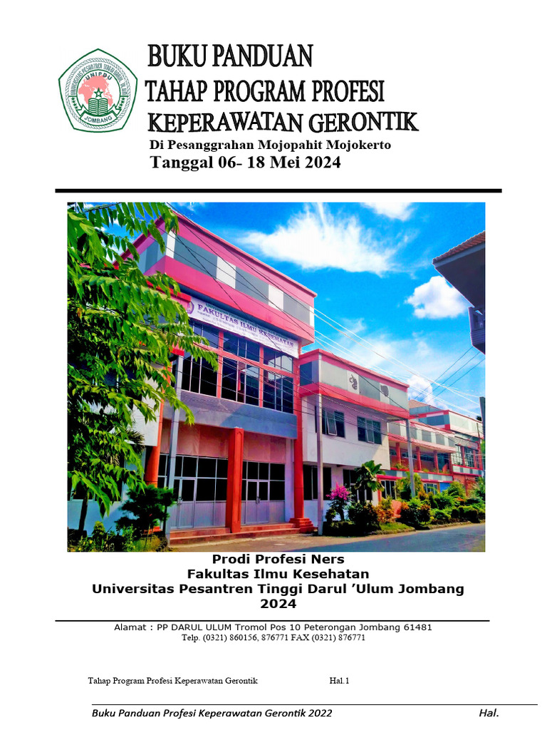 Buku Panduan Gerontik Reguler Mei 2024 | PDF | Sains & Matematika