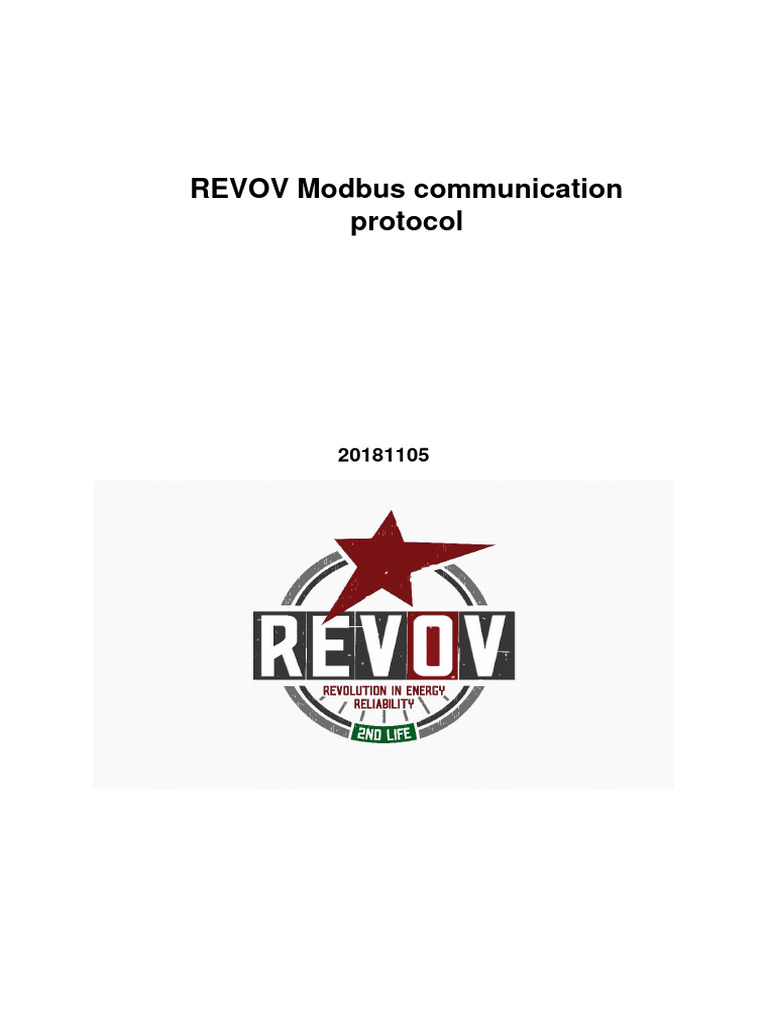 REVOV.Modbus.communication.protocol.v1 | PDF | Computer Networking | Information And ...