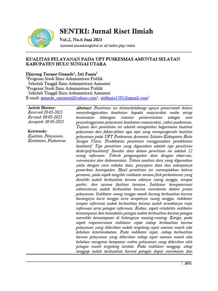 SENTRI: Jurnal Riset Ilmiah: Vol.2, No.6 Juni 2023 | PDF | Bisnis