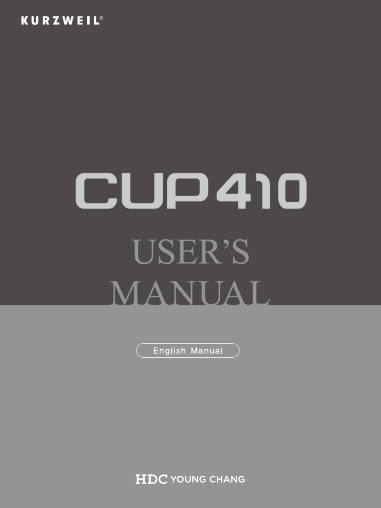 CUP410 Users Manual | PDF