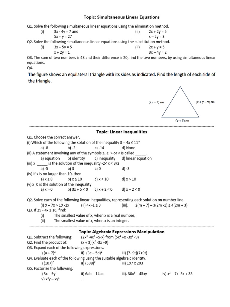 Math WS 02 | PDF | Equations | System Of Linear Equations Math WS 02 | PDF | Equations | System Of Linear Equations