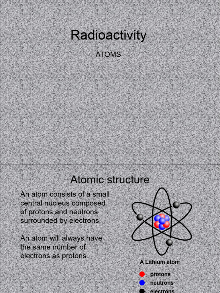 FORM-4-25-RADIOACTIVITY | PDF | Neutron | Atoms
