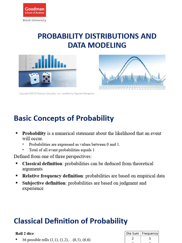 Lecture 2 - Probability Concepts and Applications | PDF | Probability Distribution | Random Variable