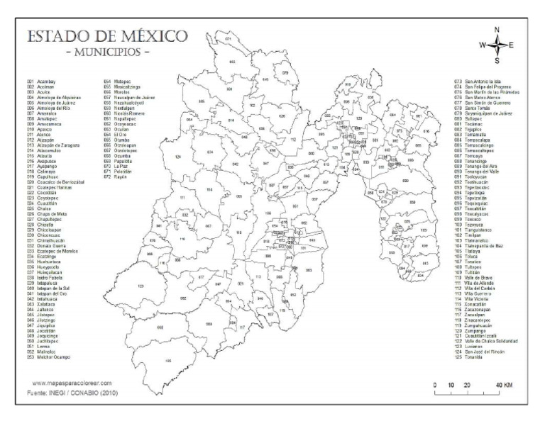 mapa del estado de mexico | PDF