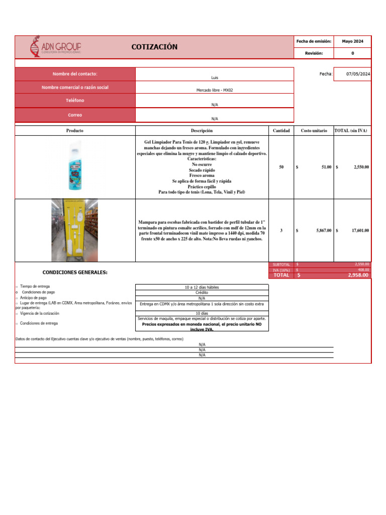 MX02 GelLimpiador | PDF