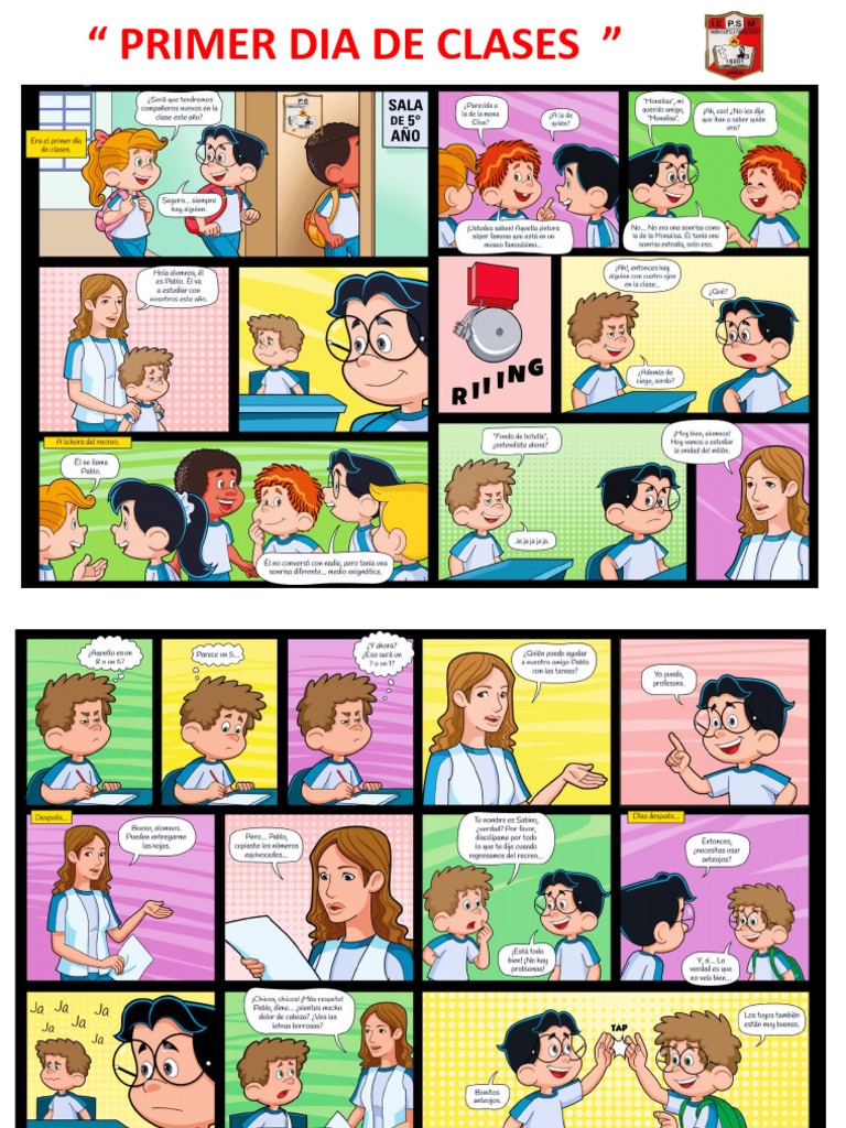 Historietas Colegio Dia de Clases | PDF