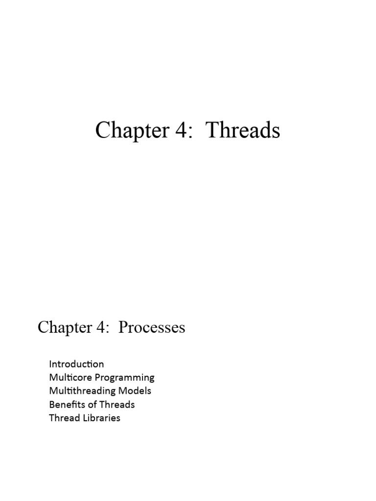 OS Ch04 Updated | Download Free PDF | Thread (Computing) | Process (Computing)