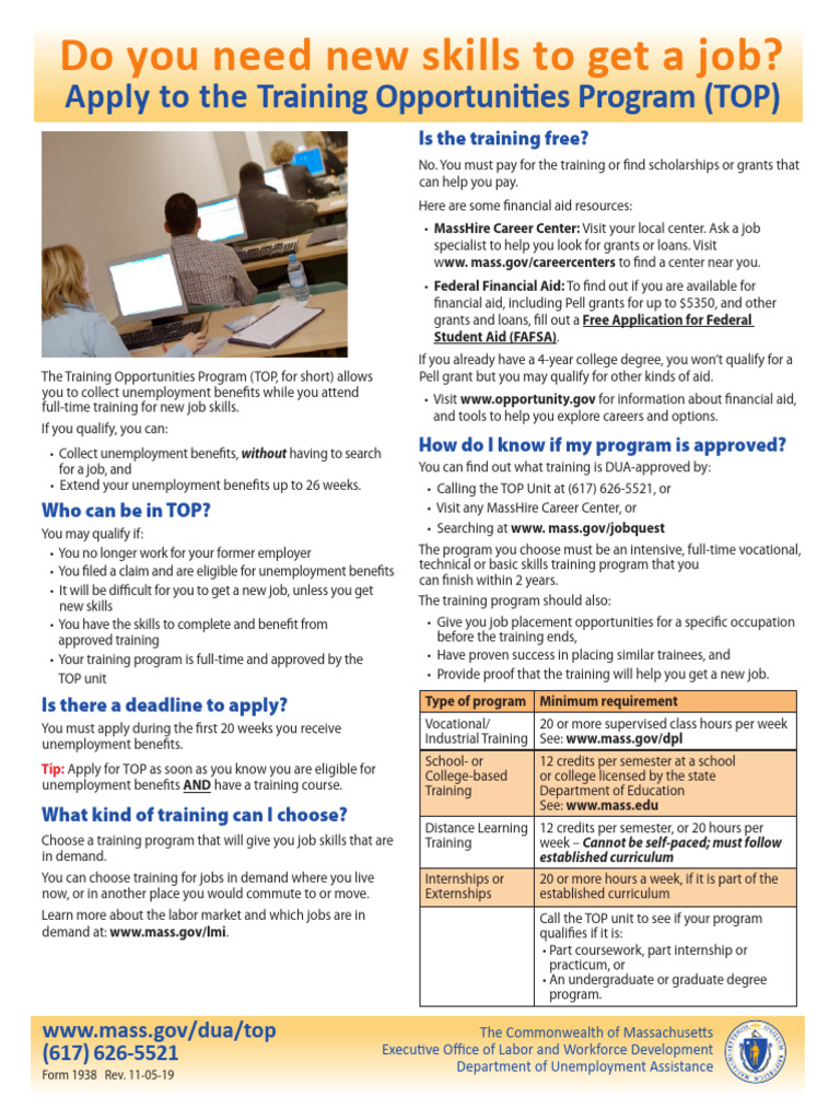 Unemployment Benefits for Job Training | PDF | Student Financial Aid In ...