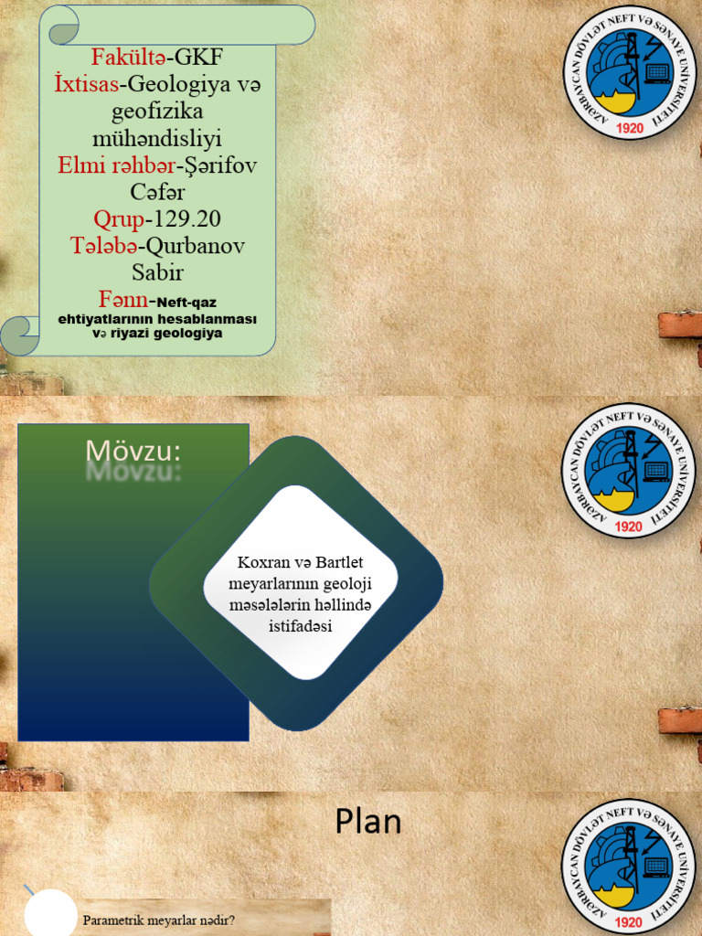 Riyazi Üsul Təqdimat | PDF