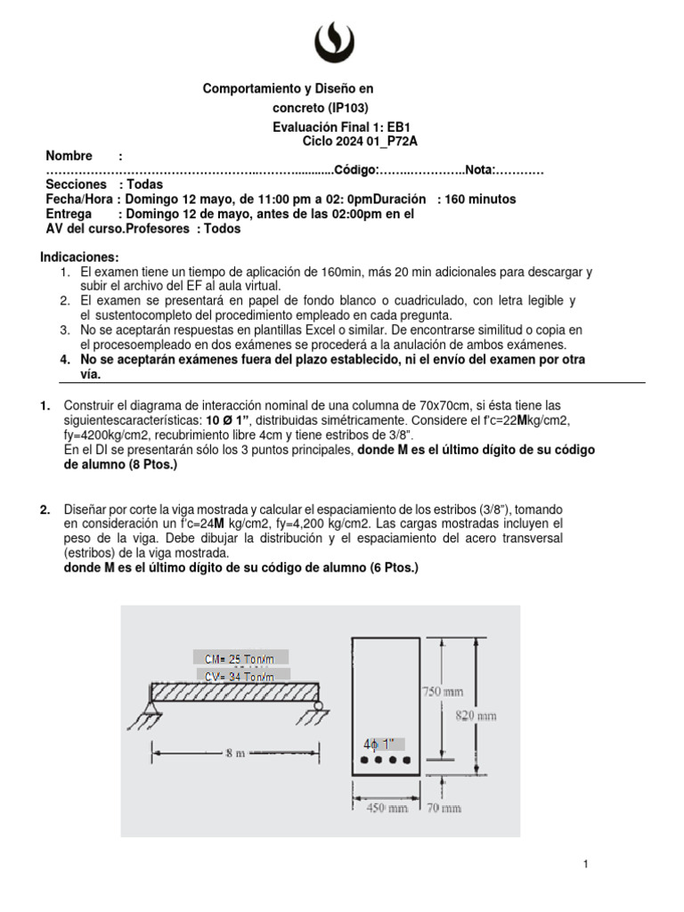 Eb1 Ca 2024 01 | PDF | Ingeniería de Edificación | Ingeniería estructural