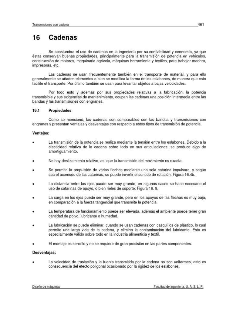16 Cadenas | PDF | Eje | Lubricante