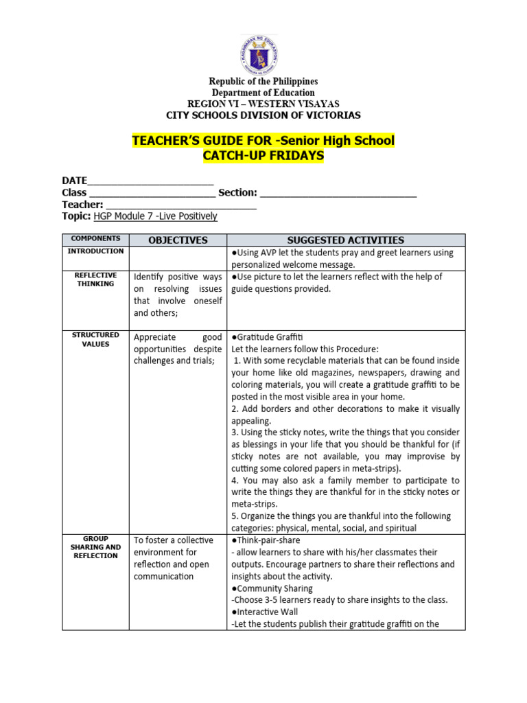 Catch - Up PLAN Template DO 001 BASED | PDF | Learning | Cognition