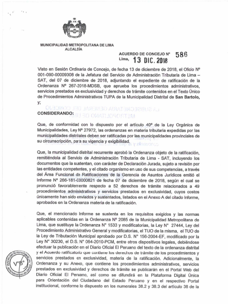 Tupa - 2018 San Bartolo | PDF