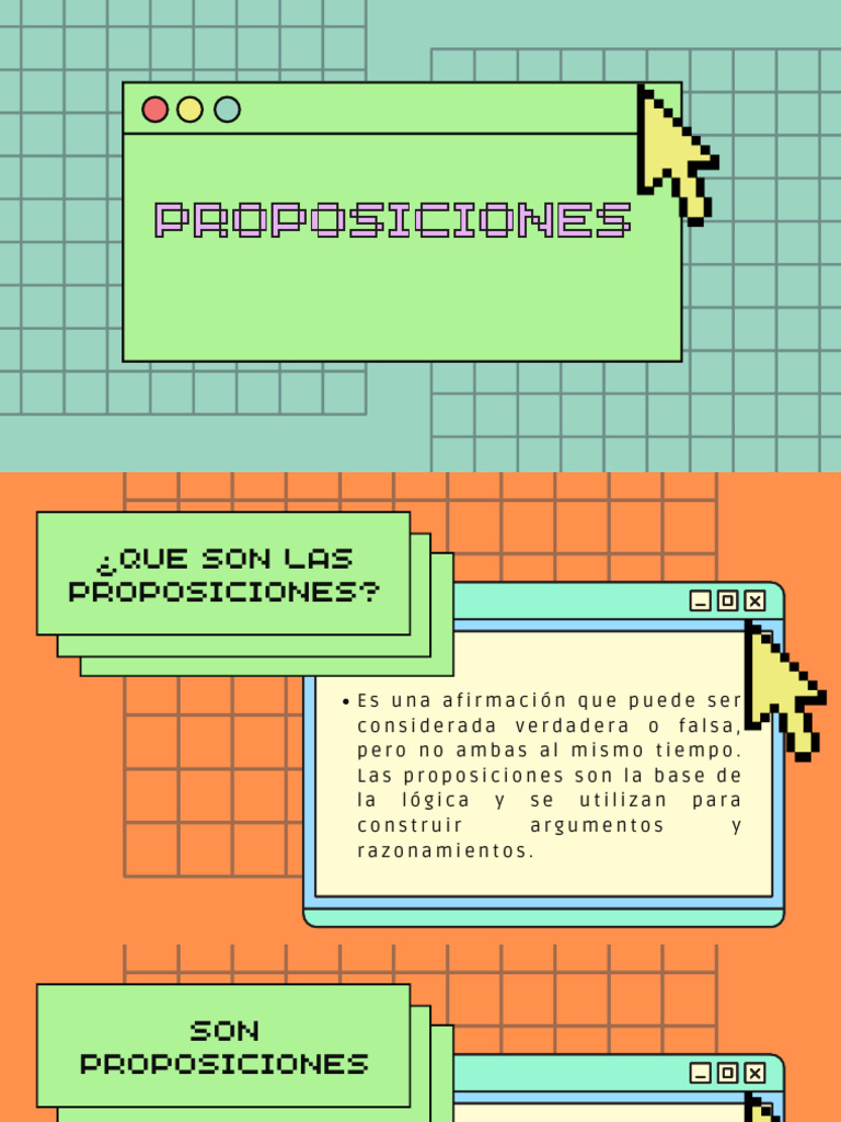 Diapositivas. Proposiciones Grupo 1 | PDF | Proposición | Oración (Lingüística)
