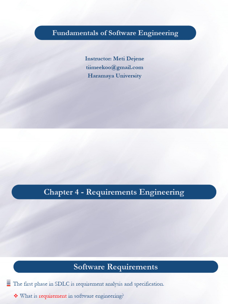 FSeng Chapter 4 - Requirements Engineering | PDF | System | Specification (Technical Standard)